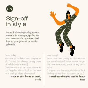 How to write the perfect farewell message - A visual guide with samples